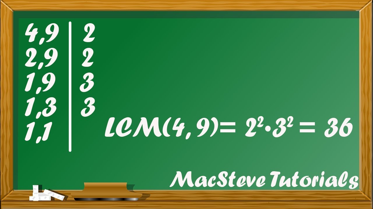 Least common multiple (LCM) for dummies by MacSteve tutorials - YouTube