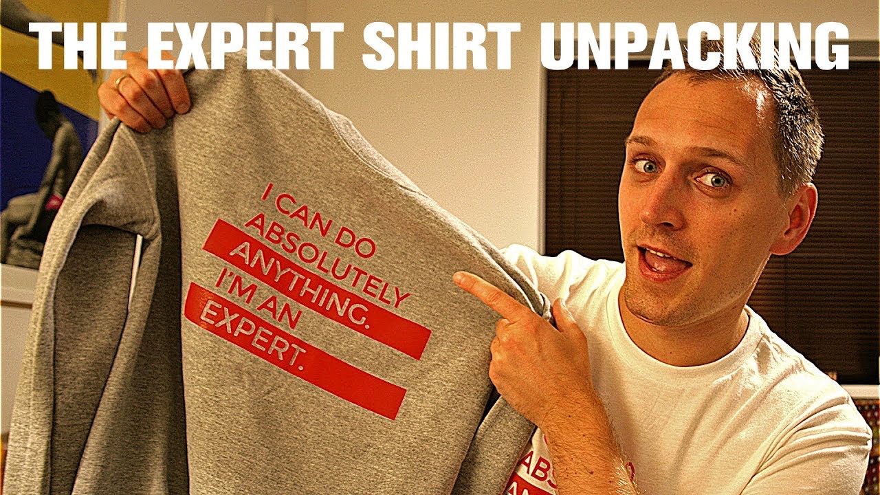 The Expert Shirt Unpacking - Randomly Vlog - YouTube