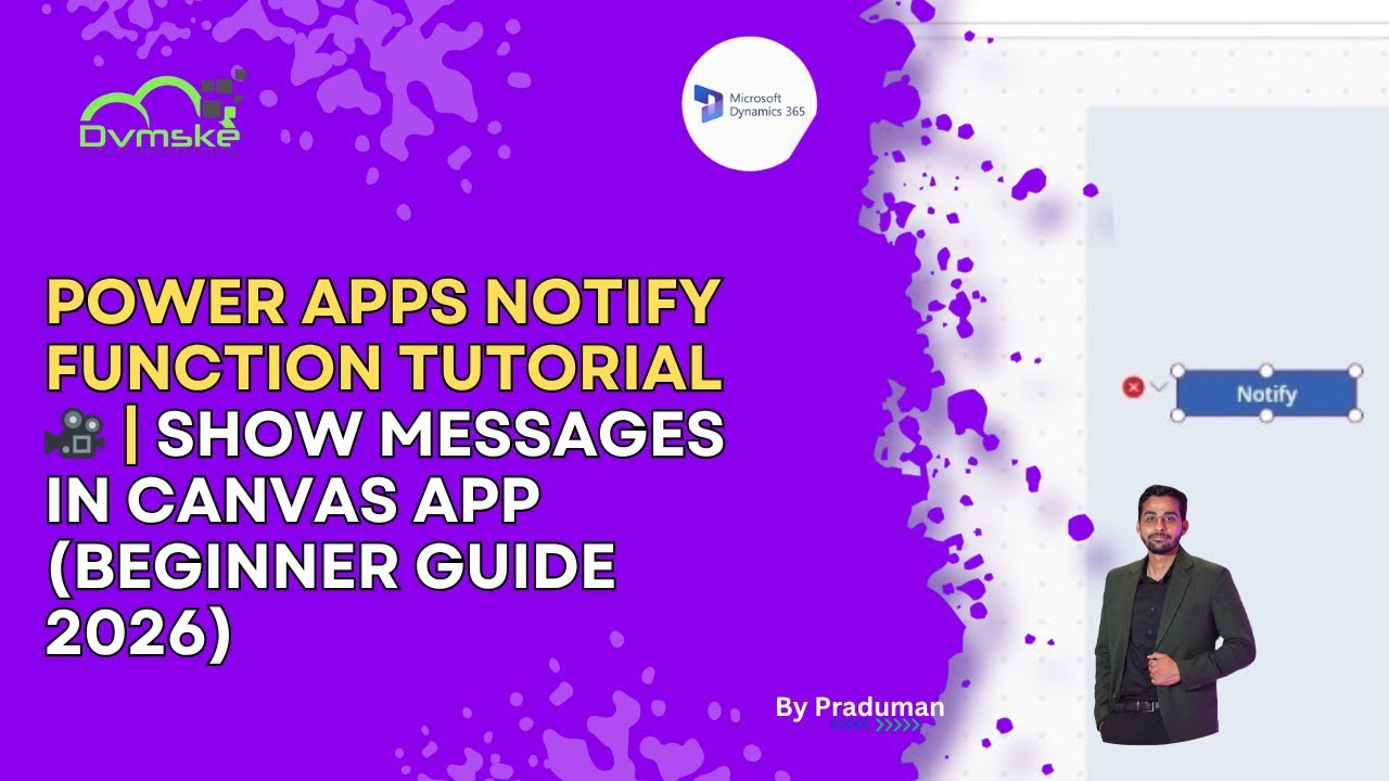 Power Apps Notify Function Tutorial | Show Messages in Canvas App ...