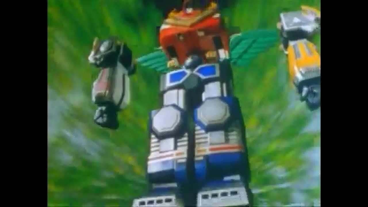 Power Rangers Lost Galaxy Megazord Transformations 1 - YouTube