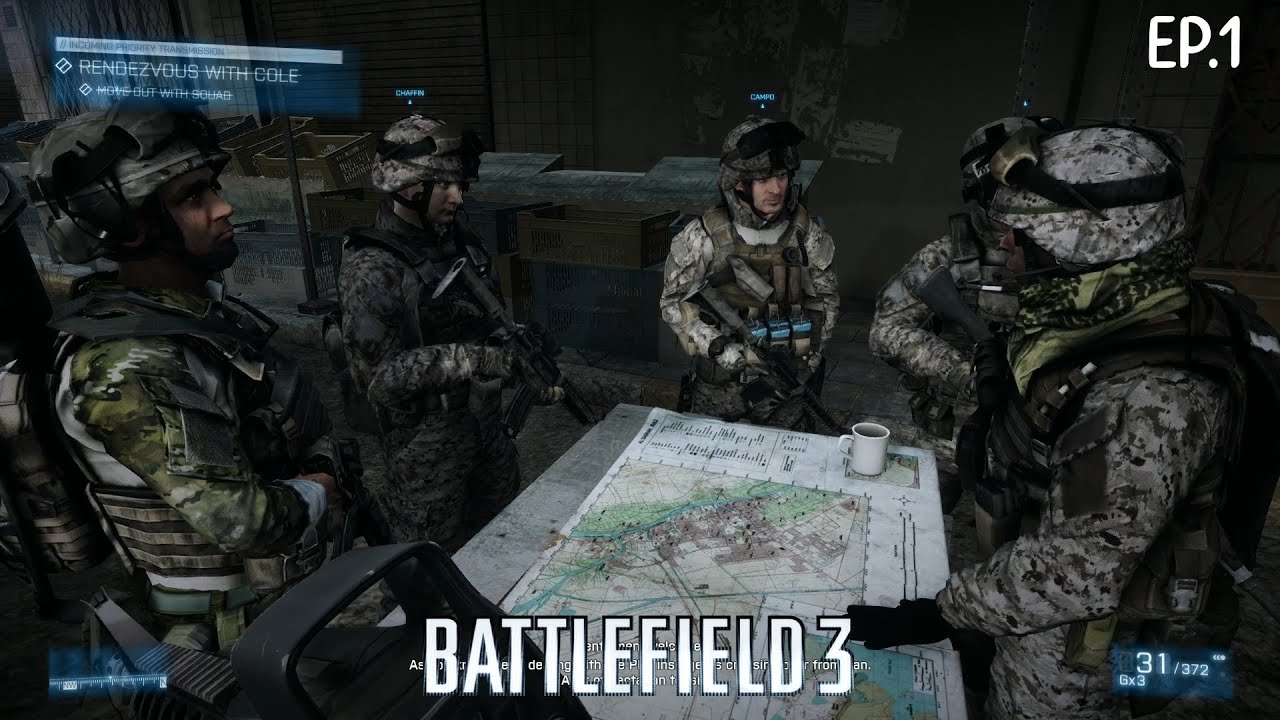 Battlefield 3 EP.1 Mission 1 - Operation Swordbreaker - Game zone - YouTube