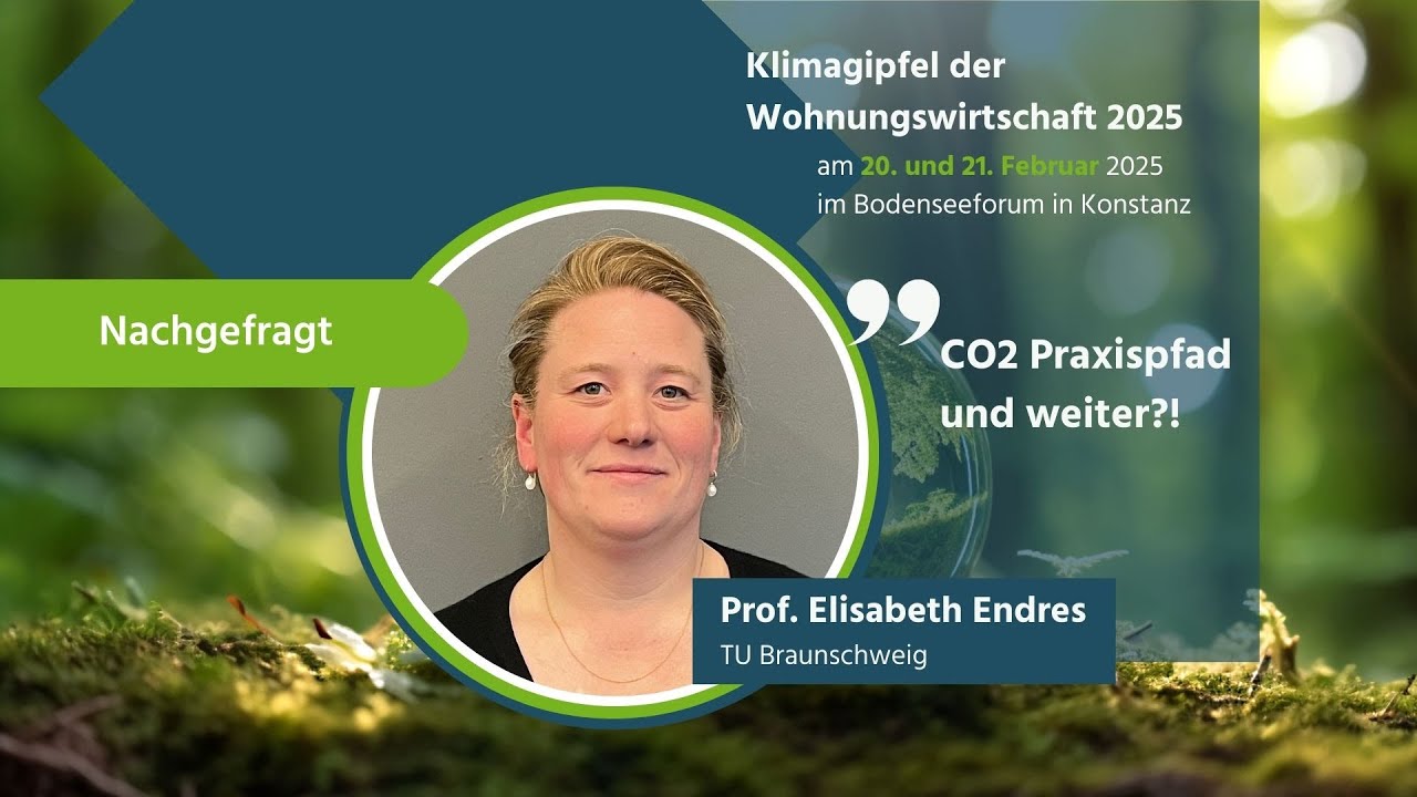 CO2 Praxispfad und weiter?! - Interview mit Frau Prof. Elisabeth Endres ...
