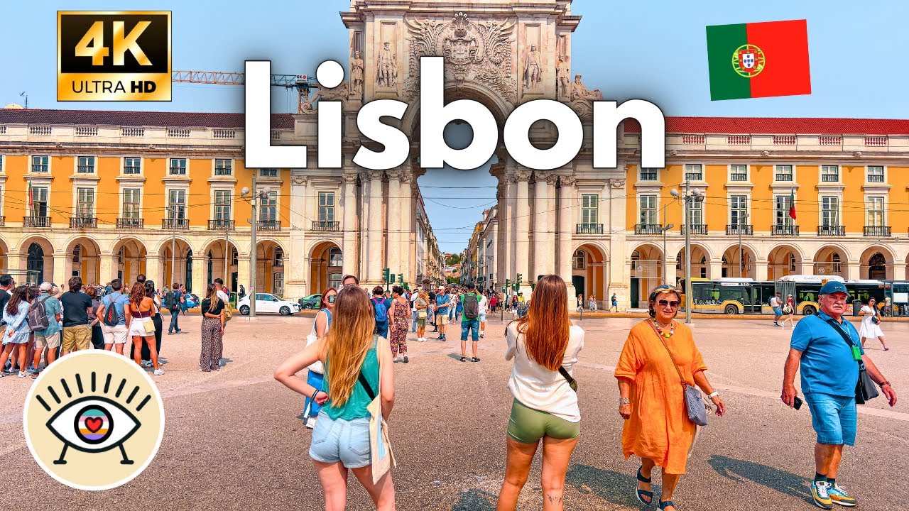 Lisboa, Portugal, Walking Tour 🌅 🇵🇹 Caminando con Subtítulos [4K Ultra ...