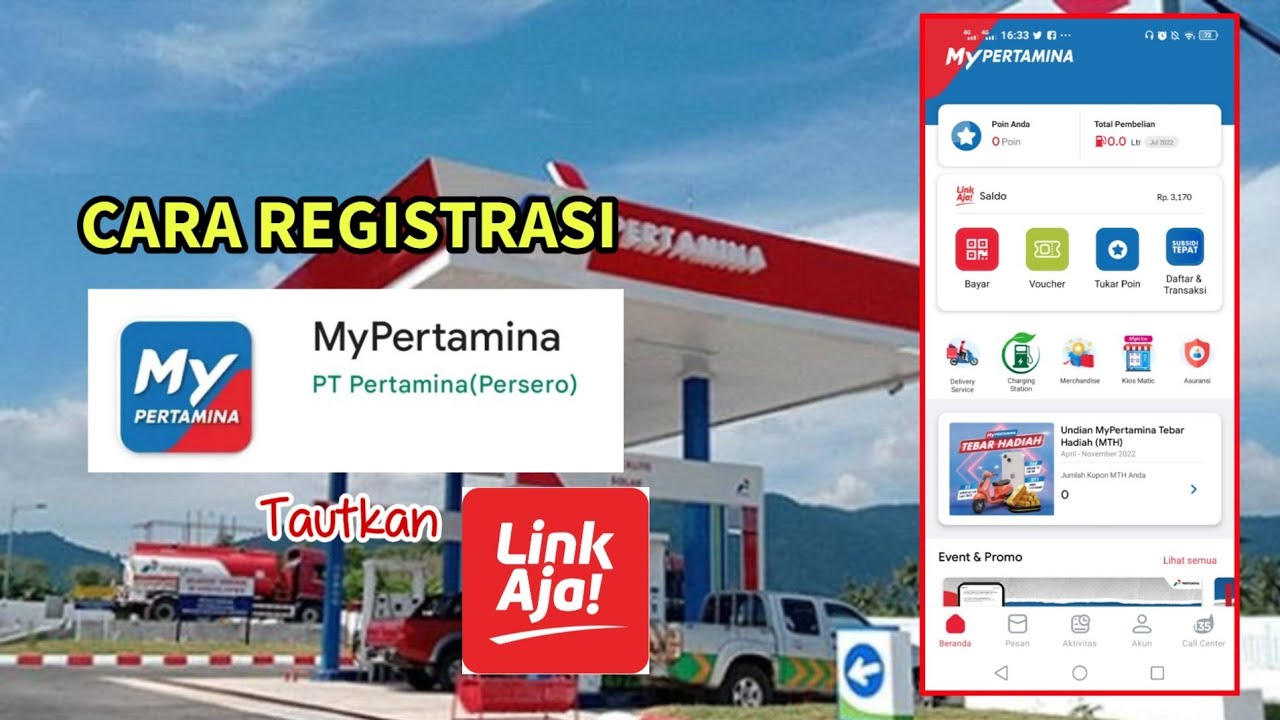 CARA DAFTAR MY PERTAMINA LEWAT HP DAN MENAUTKANNYA KE APLIKASI LINKAJA ...