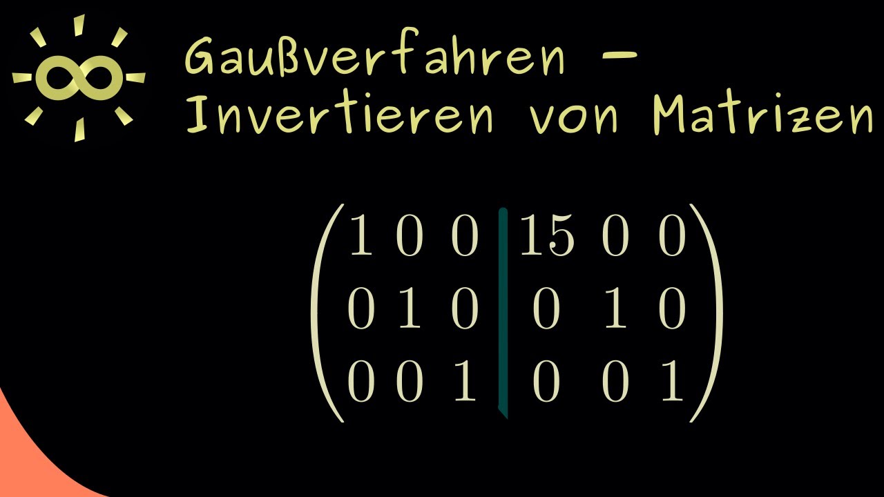 Gauß-Verfahren - Invertieren einer Matrix - YouTube