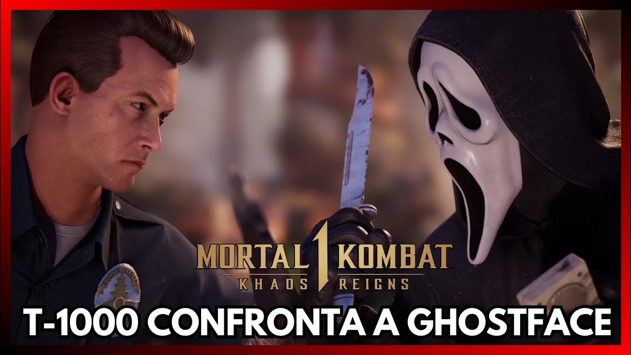T-1000 Confronta a Ghostface Mortal kombat 1 Khaos Reigns - YouTube