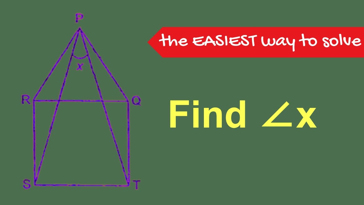 PSLE Math: Finding Angle X in an Equilateral Triangle and Square! | Singapore P6 Geometry - YouTube