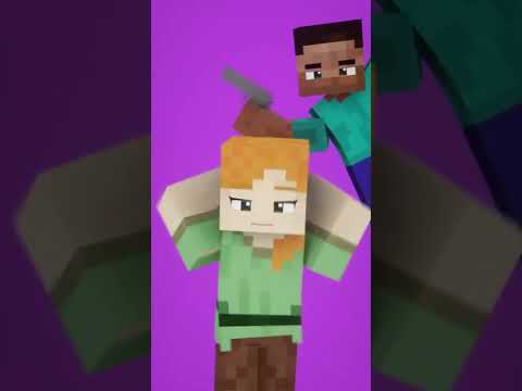 Minecraft kiss Steve kissing 😘14 - YouTube