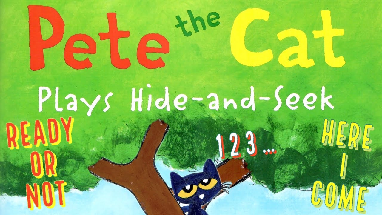 🫣😶‍🌫️😀 Pete the Cat Plays Hide and Seek | GoKidz | Read Aloud | Read ...