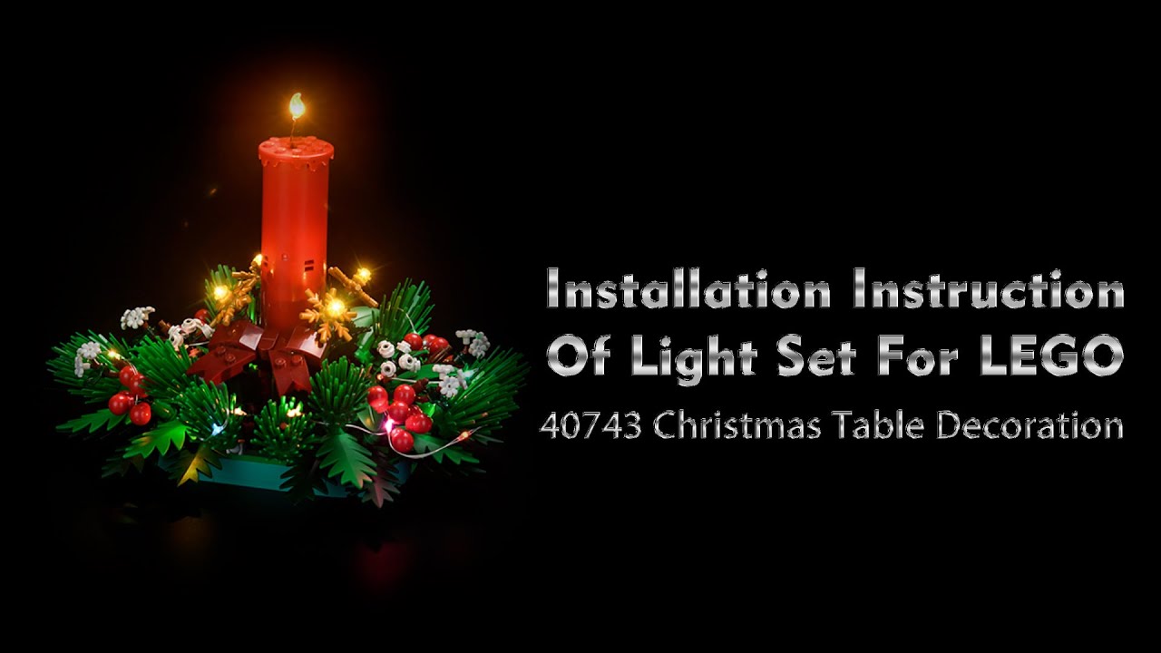 Installation Instruction Of Light Set For LEGO 40743 Christmas Table ...