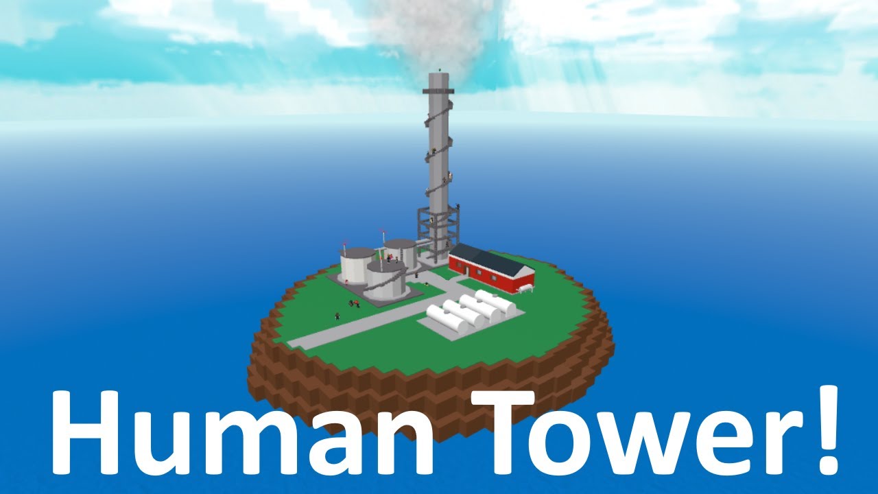 Making A Human Tower - Natural Disaster Survival - Roblox - YouTube