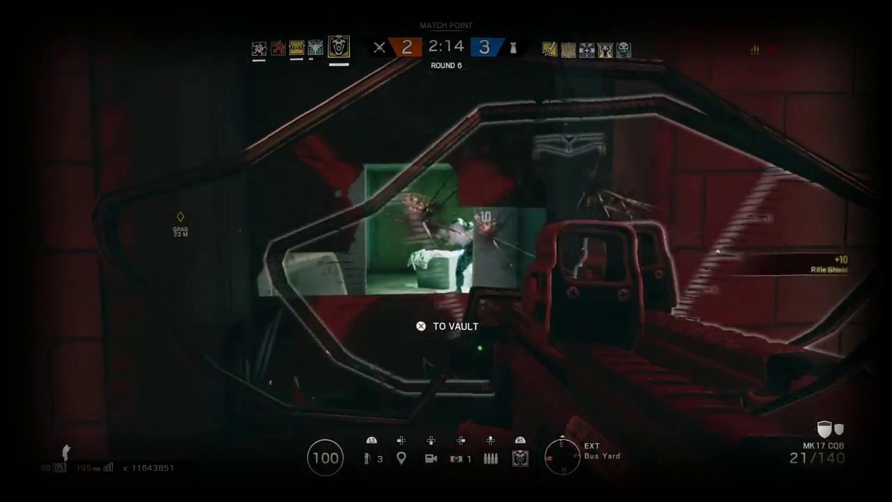 Blackbeard's shield takes 2 shots - YouTube