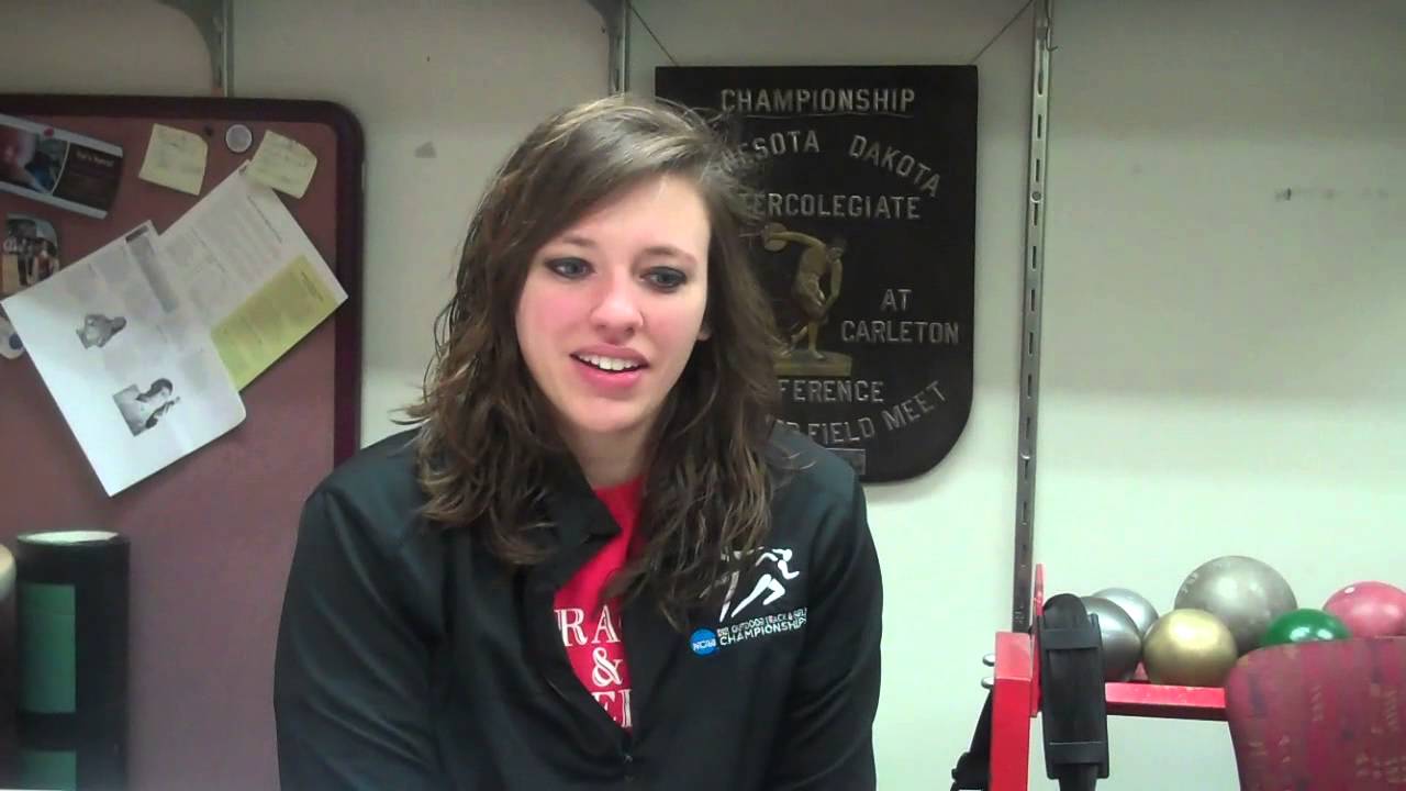 HU Track & Field All-American Becky Culp Previews MIAC Indoors - YouTube