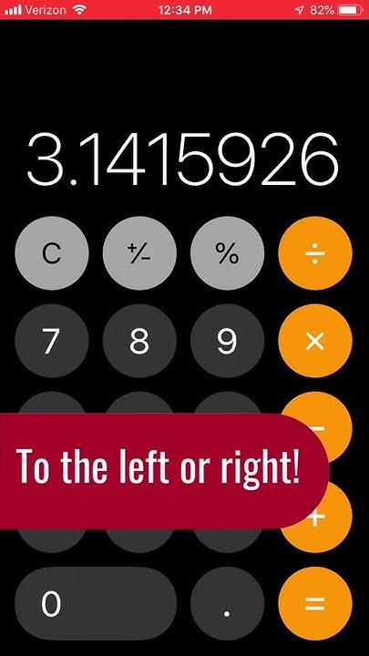 Delete Single Digits in iPhone Calculator - YouTube