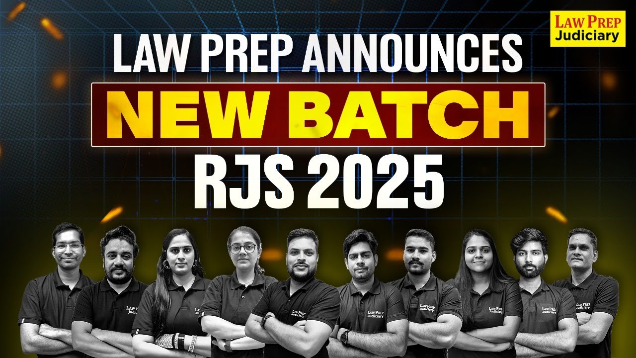 RJS 2025: Crack RJS 2025 with Law Prep | New Batch Announcement | Start ...