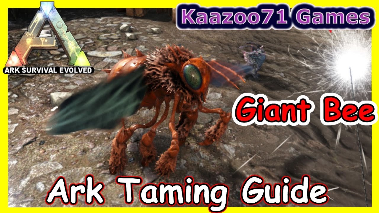How to Tame a Giant Bee in Ark 💥 - YouTube