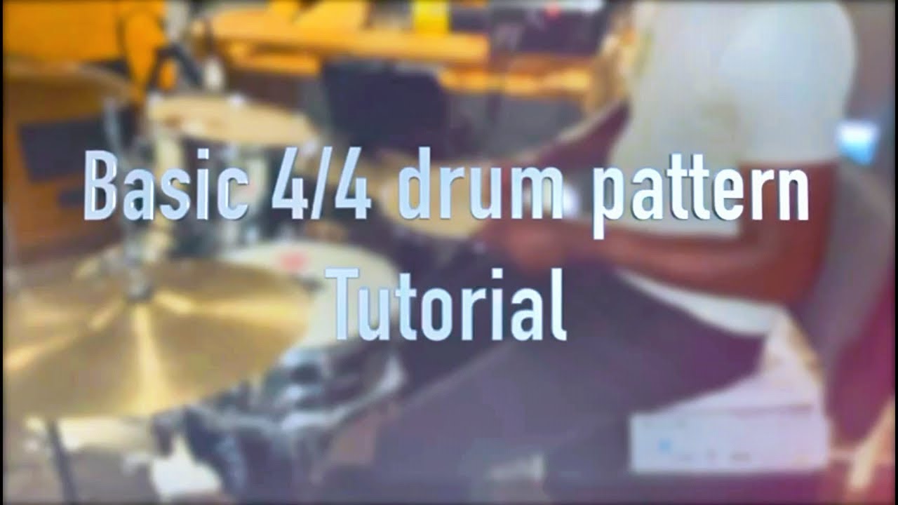 Basic drum pattern for Beginners - YouTube