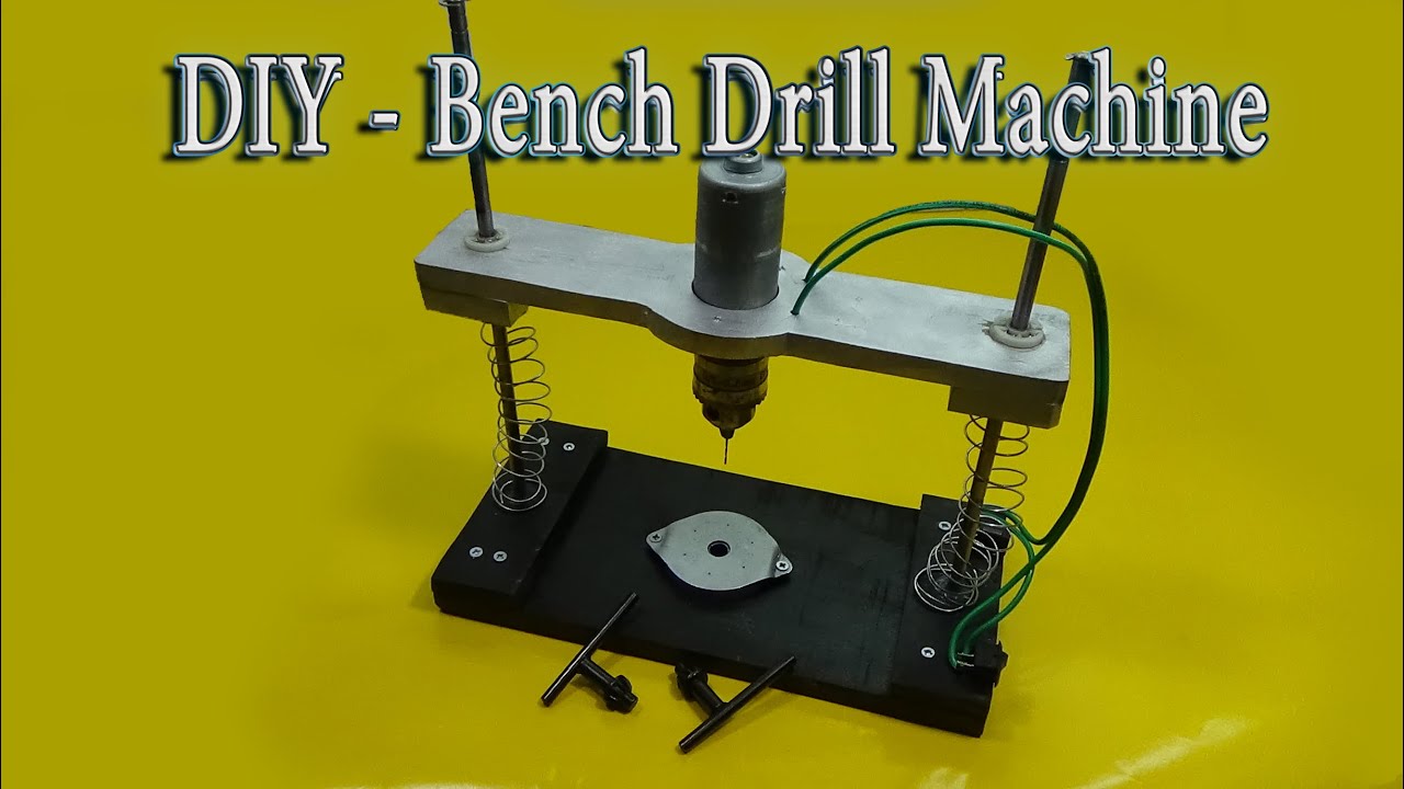 How To Make A Bench Drill Machine MINI - V2 - YouTube