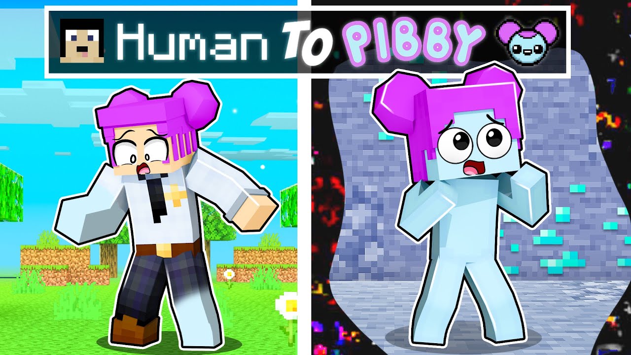 From Human to PIBBY in Minecraft! - YouTube