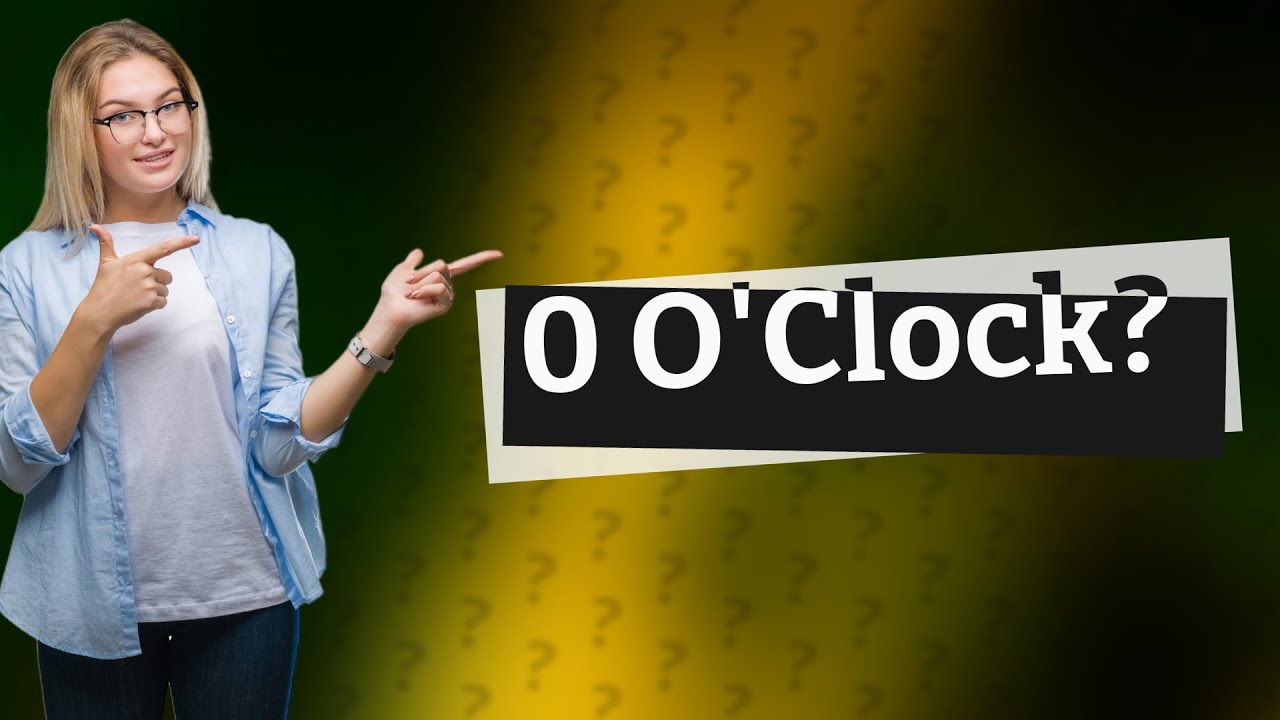 Is there a 0 o clock? - YouTube