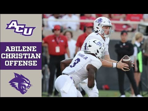 Abilene Christian Offense vs Texas Tech Defense - CFB Week 1 2024 - YouTube