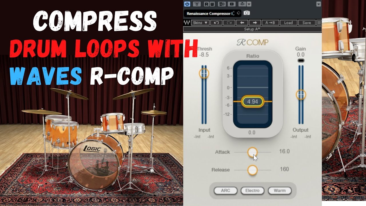 learn to compress drum Loops - glue your drums together 2021 - YouTube