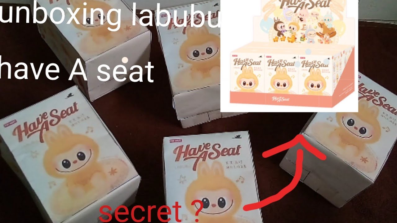 unboxing labubu paper HAVE A SEAT ! - YouTube