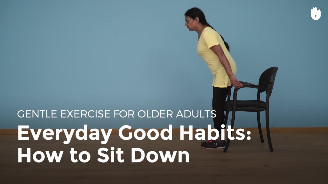 How to Sit Down | Exercise for Older Adults - YouTube