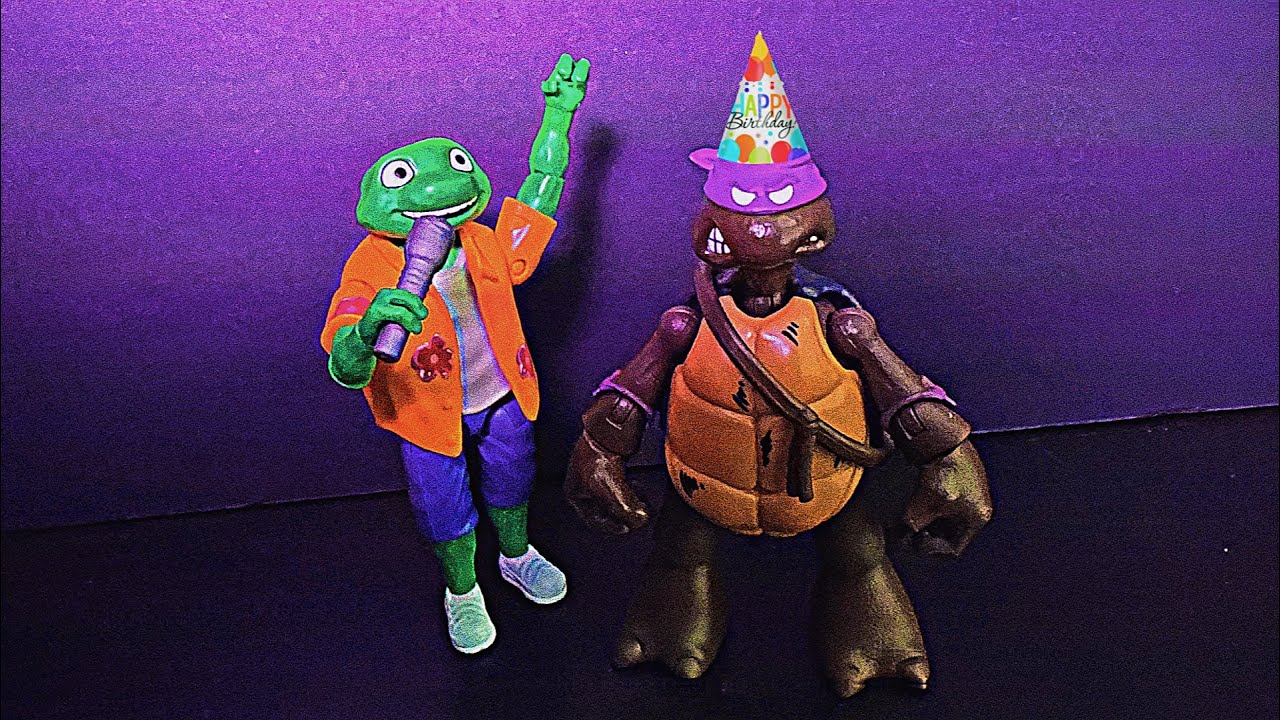 Mikey sings Donnie happy birthday - TMNT Stop Motion - YouTube