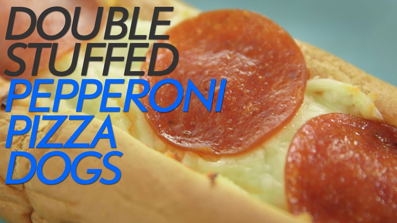 Double Stuffed Hot Dog Pizza Dogs | Easy Recipes - YouTube