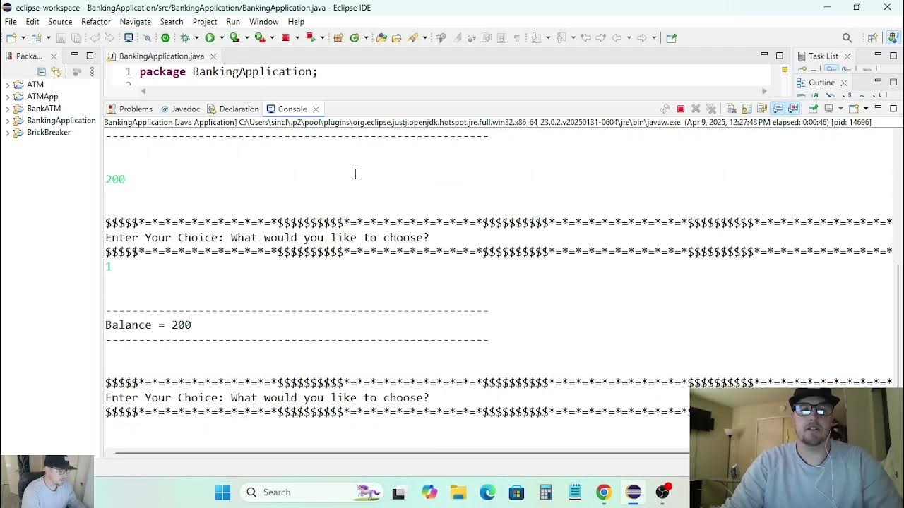 Java banking app - YouTube
