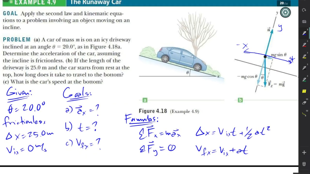 Inclined Plane Laws Of Motion Example Problem w o Friction YouTube inclined-plane-laws-of-motion-example-problem-w-o-friction-youtube