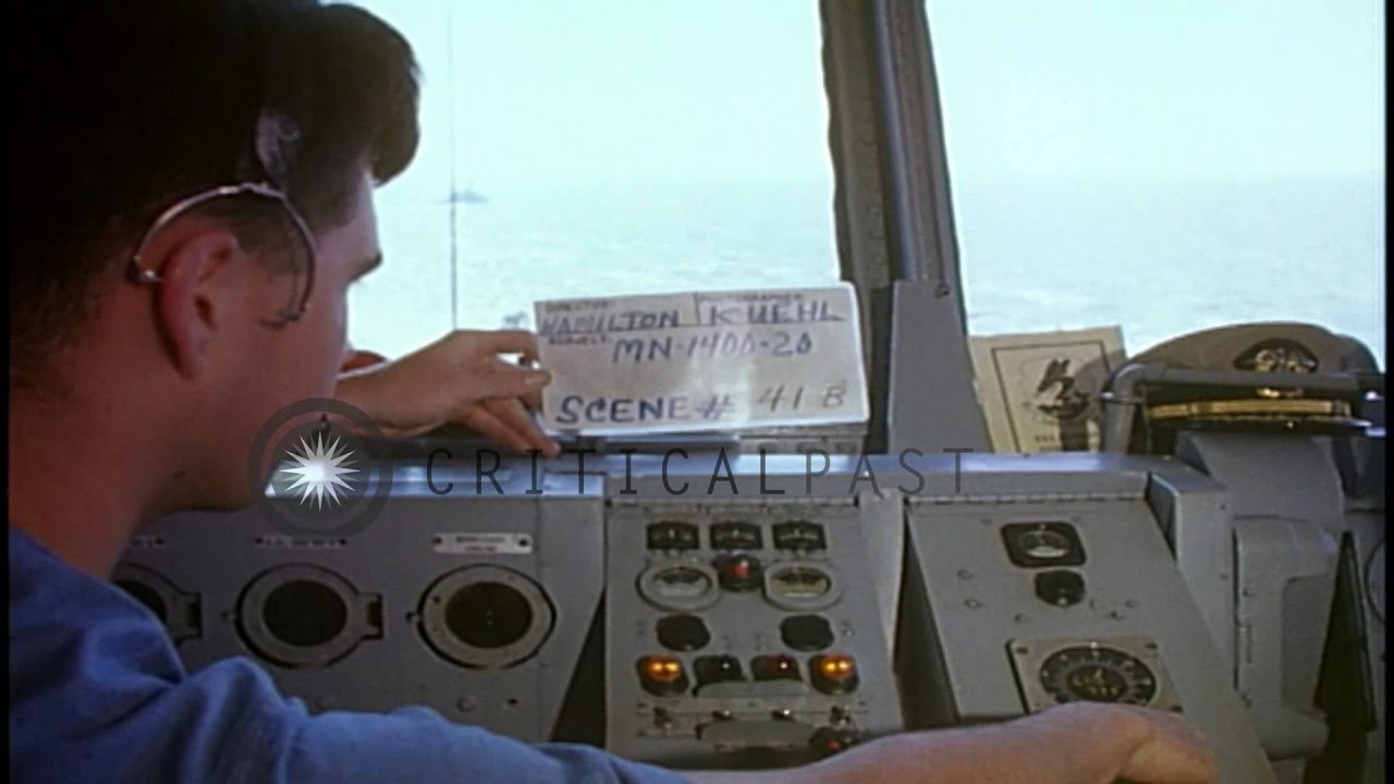 Air Boss, officers and other personnel in the pri-fly (Primary Flight ...