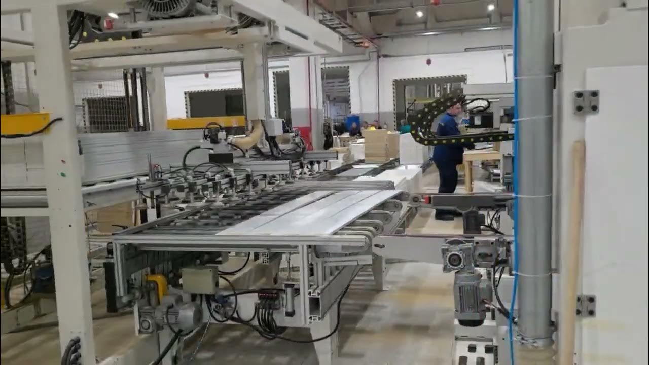 Multi Drilling Machine. Feed Through Boring Machine. Automatic Loading-Unloading. - YouTube