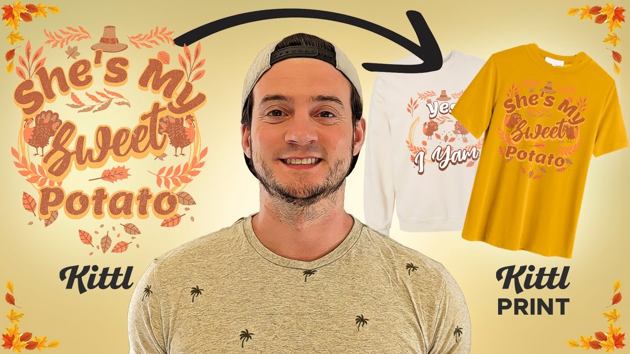 Bringing Best-Selling T-Shirt Designs to Life w/ Kittl Print 🍂 - YouTube