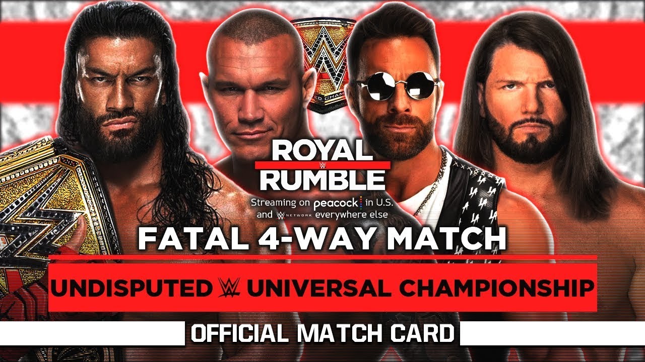 Fatal 4-Way UNDISPUTED Title Match At Royal Rumble 2024 | #royalrumble ...
