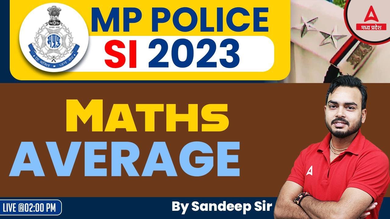 MP SI Maths Classes 2023 | Average | MP Police Previous Year Question ...