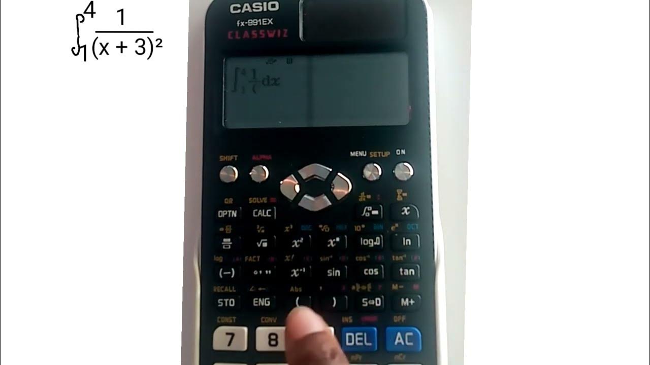 Integration using Casio fx-991EX - YouTube