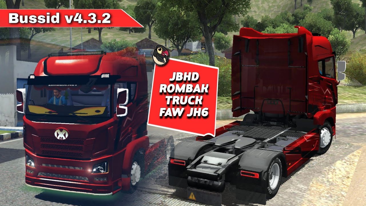 Review JUJUR !! Kodename Jbhd Rombak Truck Faw Jh6 - Bussid v4.3.2 - YouTube