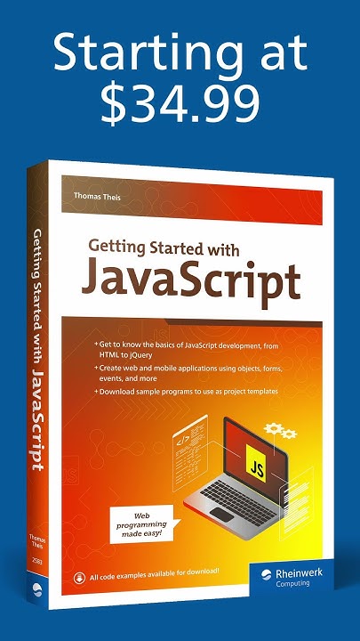 Learn How to Get Started with JavaScript: November's New Rheinwerk Computing Book! - YouTube