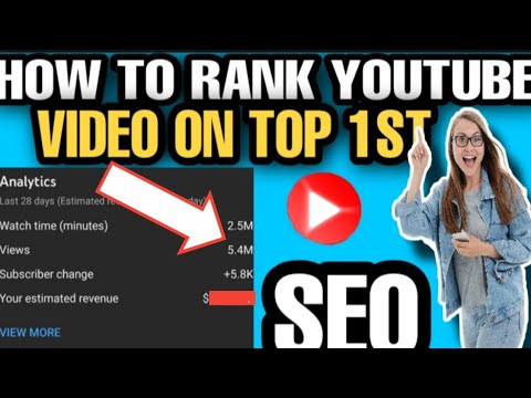 How to rank youtube video on top 1st|youtube seo|How to rank top ...