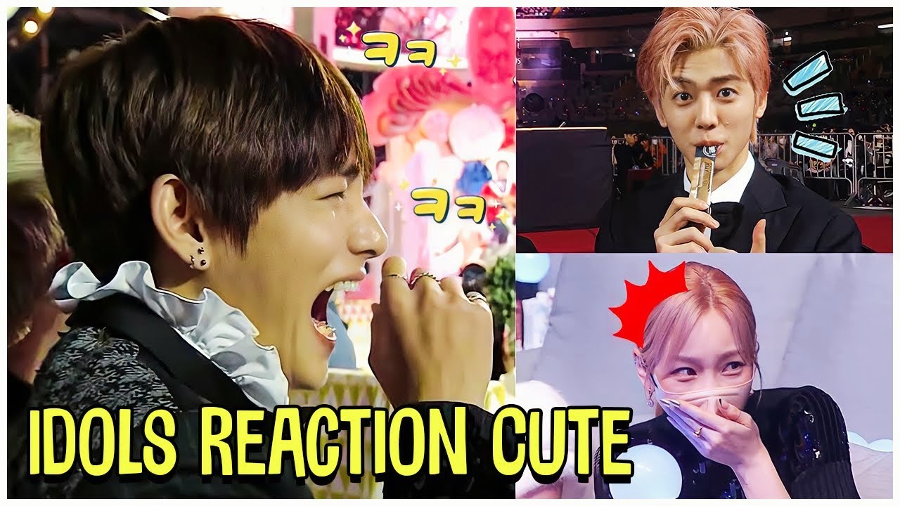 Kpop Idols Reaction Cute When Camera Focuses On Them - YouTube