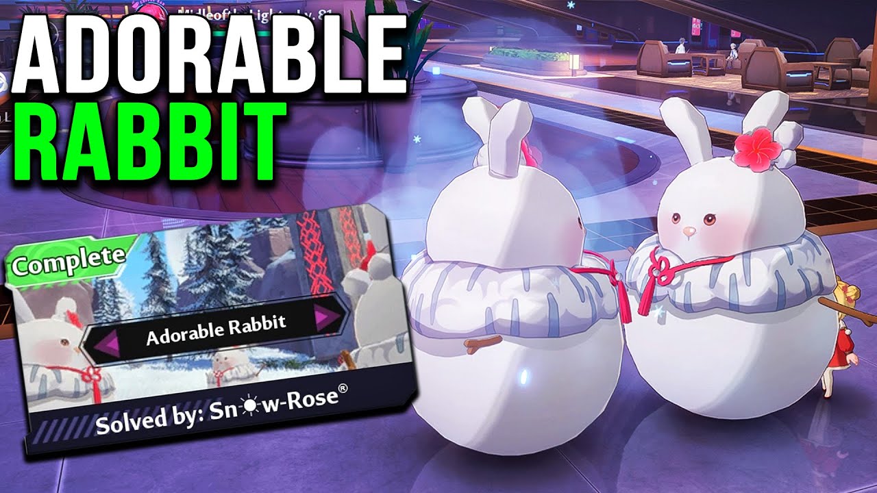 Collection Hunt - Adorable Rabbit Tower of Fantasy - YouTube
