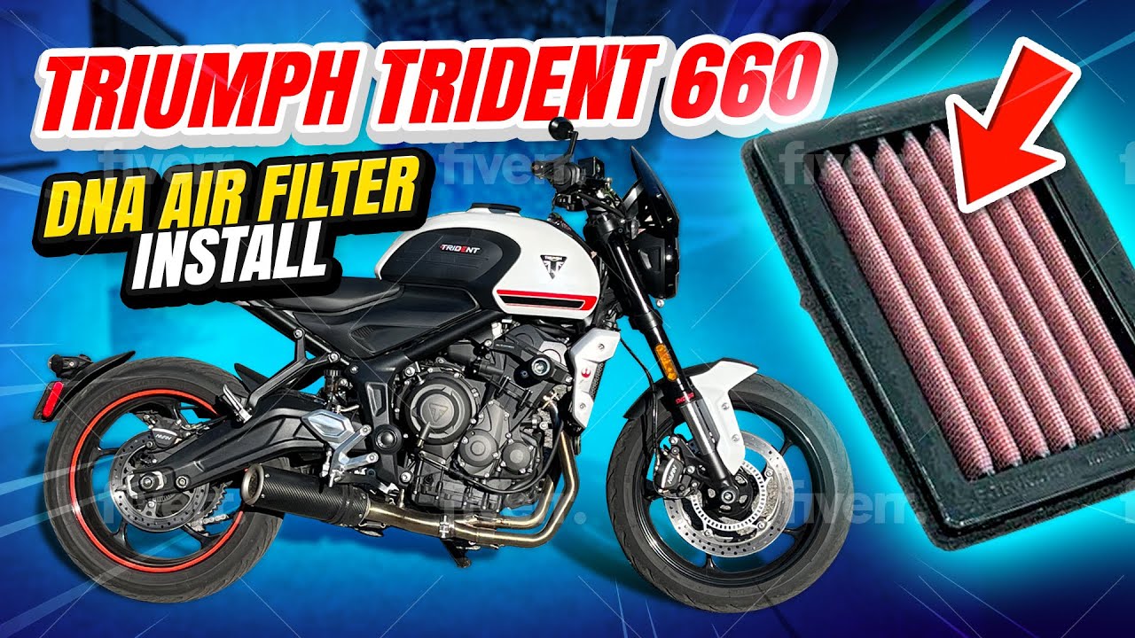 How To Install an Air Filter for the Triumph Trident 660 | Best Air ...