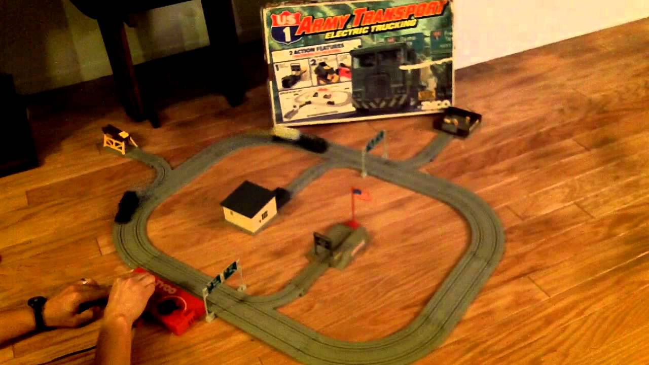 - ARMY TRANSPORT SET - TYCO US 1 ELECTRIC TRUCKING - - YouTube