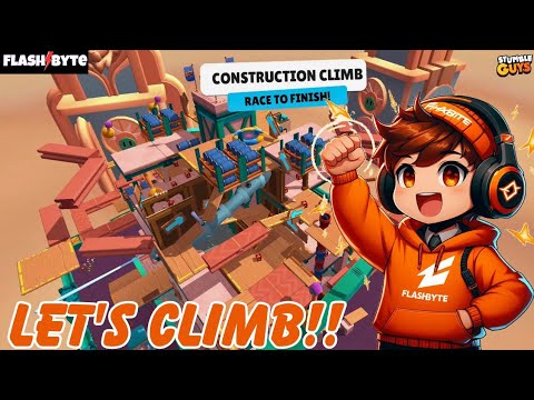 Construction Climb By Flashbyte 😍 in Stumble guys - YouTube