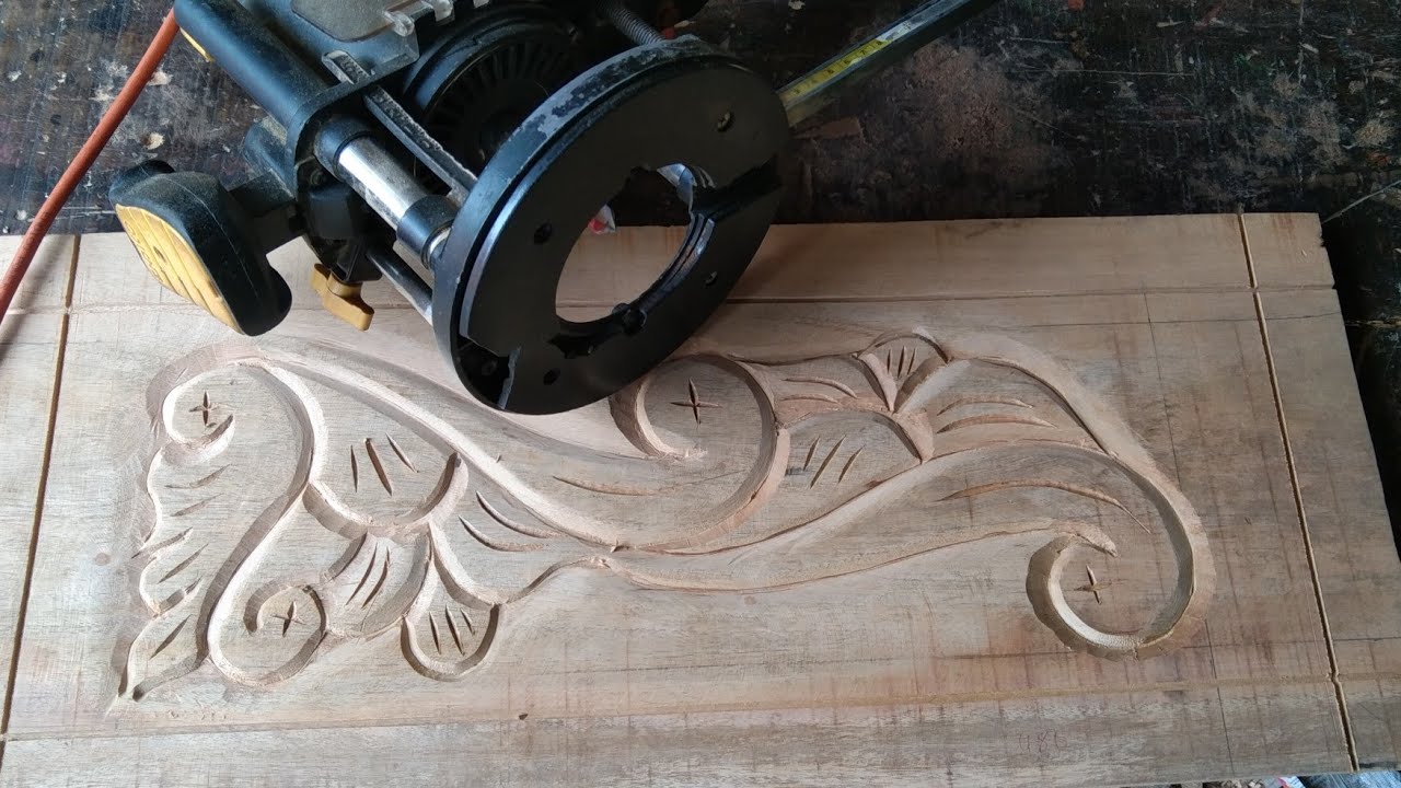 It's amazing Unique style door panel carving with router machine ...