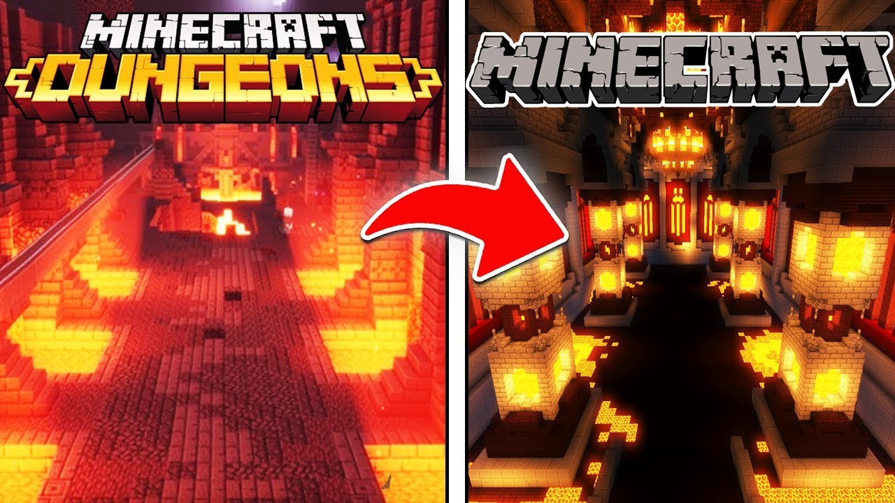 COMO JUGAR MINECRAFT DUNGEONS EN MINECRAFT VANILLA - YouTube