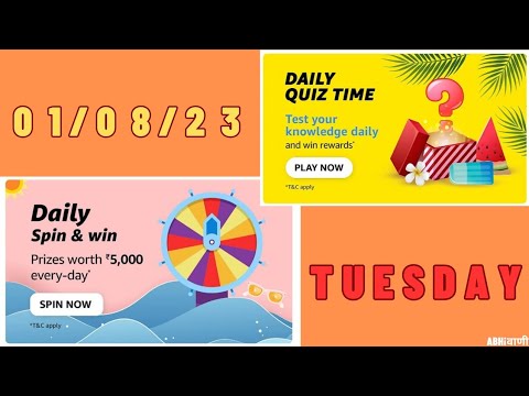 Amazon Today Quiz Answers || Amazon Daily Quiz Answers Today 1 August ...