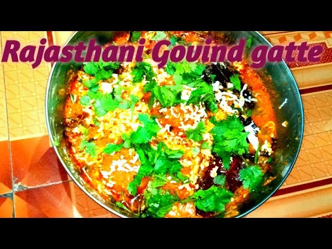 Rajasthani Govind gatte ki Sabji , how to make Govind gatte - YouTube